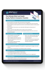 Health Equity/SDOH Platform Checklist