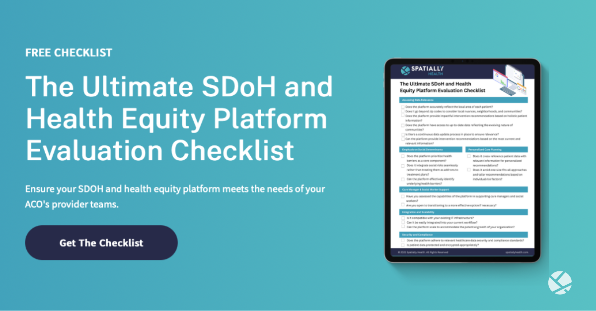 Health Equity/SDOH Platform Checklist